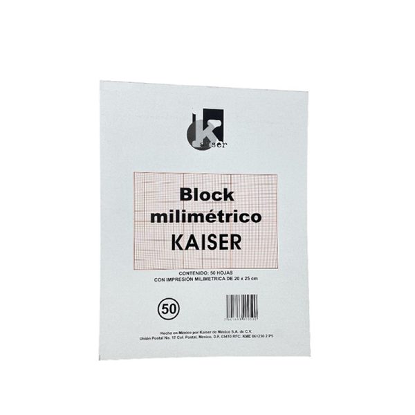 BLOCK CARTA MILIMETRICO 50H KAISER – Tienda